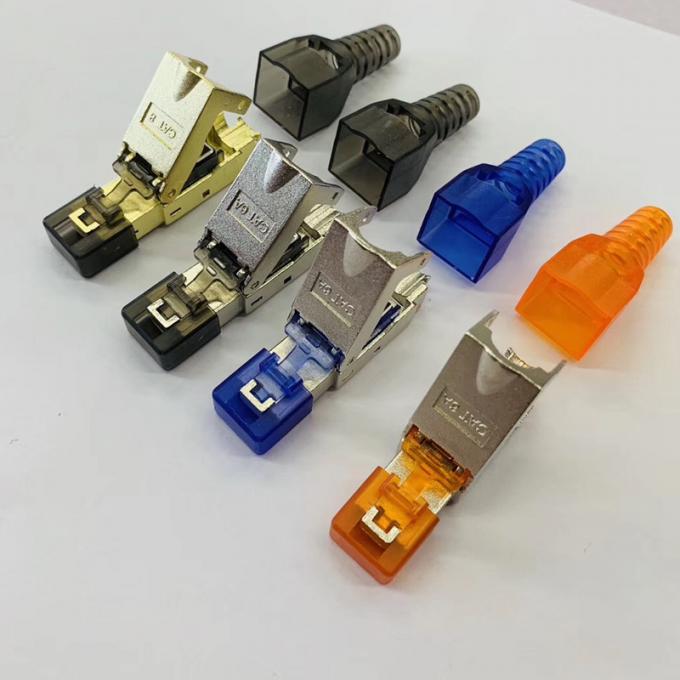 Tooless STP Cat7 Cat8 CAT6A RJ45 Modular Plug 8P8C FTP Cable Connector