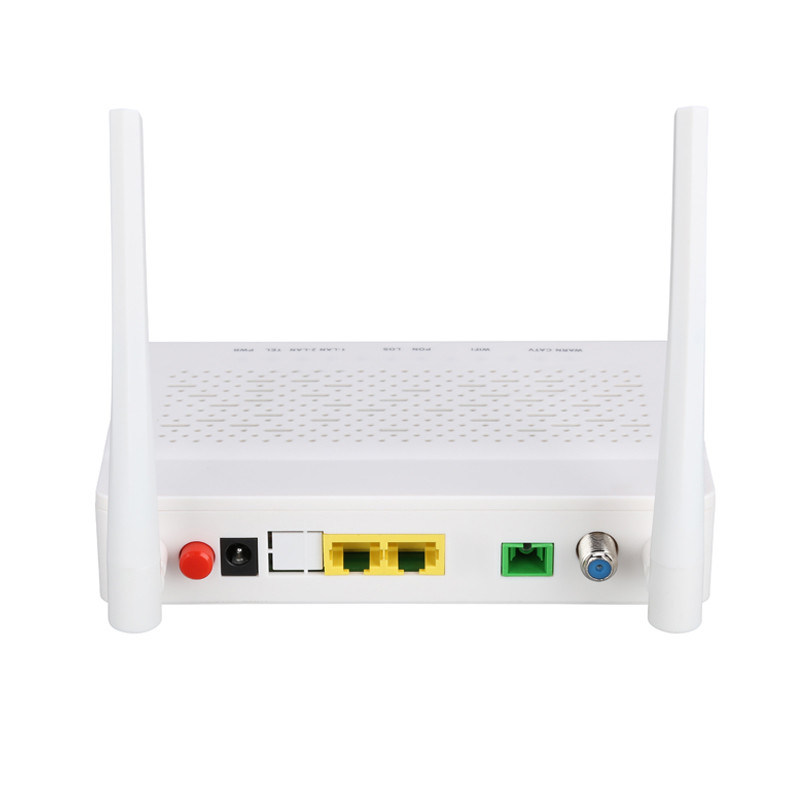Single Band CATV RF XPON ONU WIFI Router 1GE 1FE 2.4Ghz GPON ONT modem