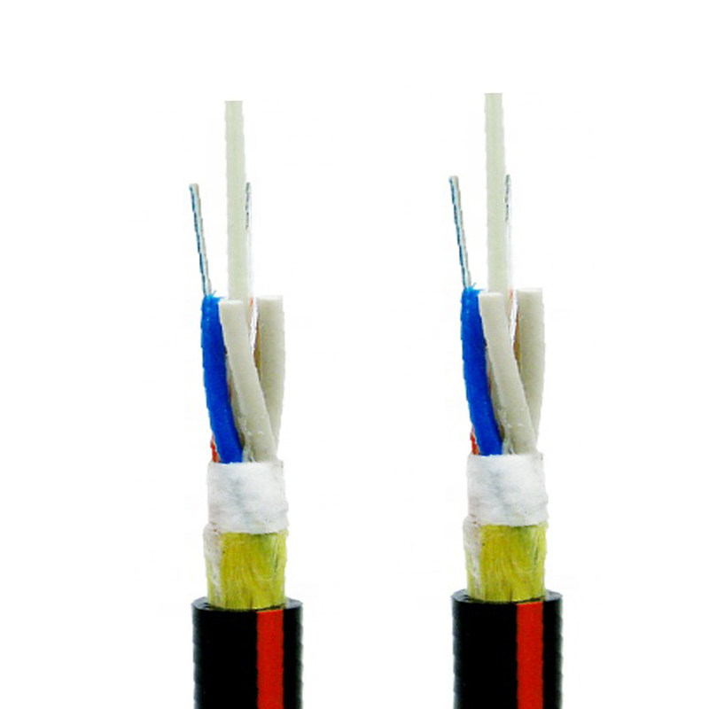 PE / AT Jacket G652D All Dielectric Self Supporting Fiber Optic Cable ...