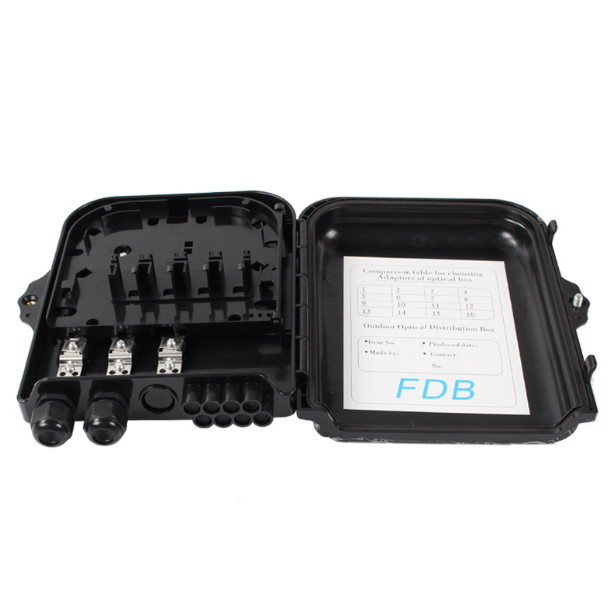 8Cores SM MM FTTH Fiber Optic Termination Box Wall Pole Mounted