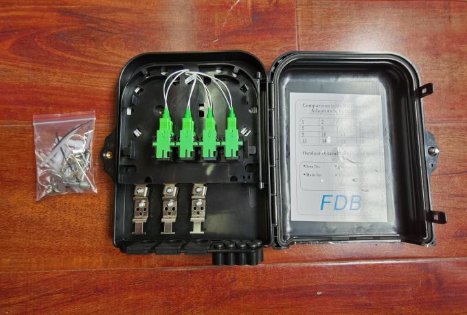 8Cores SM MM FTTH Fiber Optic Termination Box Wall Pole Mounted
