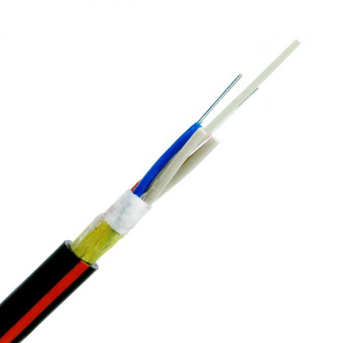 Aerial G.652D SM 48 Core Single Mode Fiber Optic Cable / ADSS Optical ...