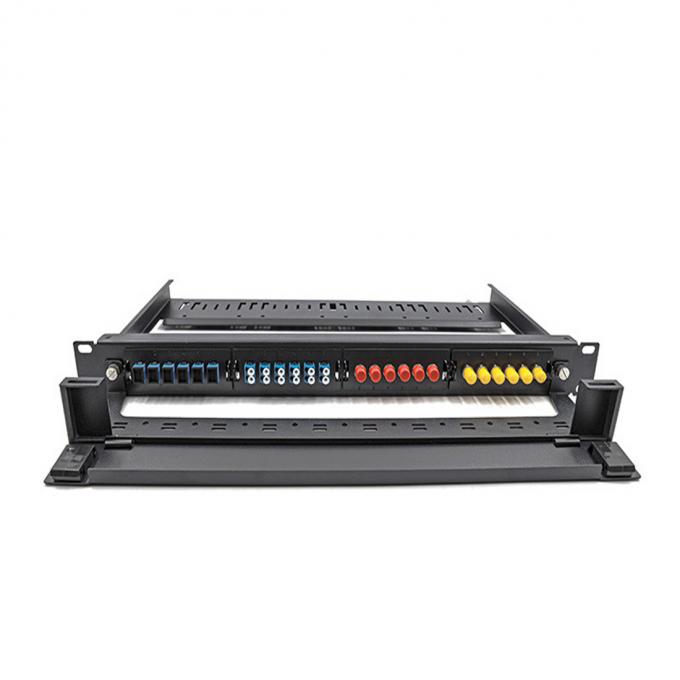 Removable 1U MPO MTP Rack Mount Patch Panel Cabinet Dismountable ODF Fibre Panel