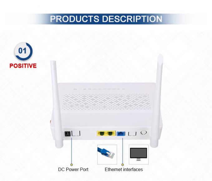 Single Mode Plastic XPON ONU Router 1GE1FE FTTH ONU Wifi Modem